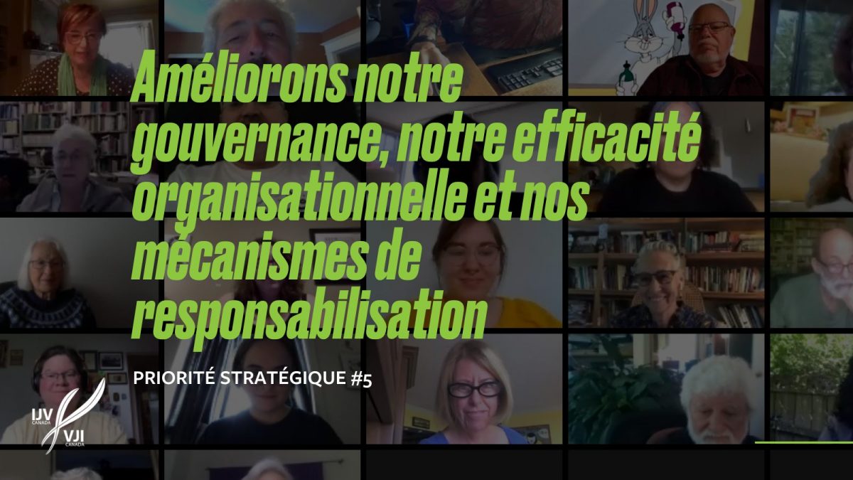 Le plan stratégique de VJI – Voix juives indépendantes Canada