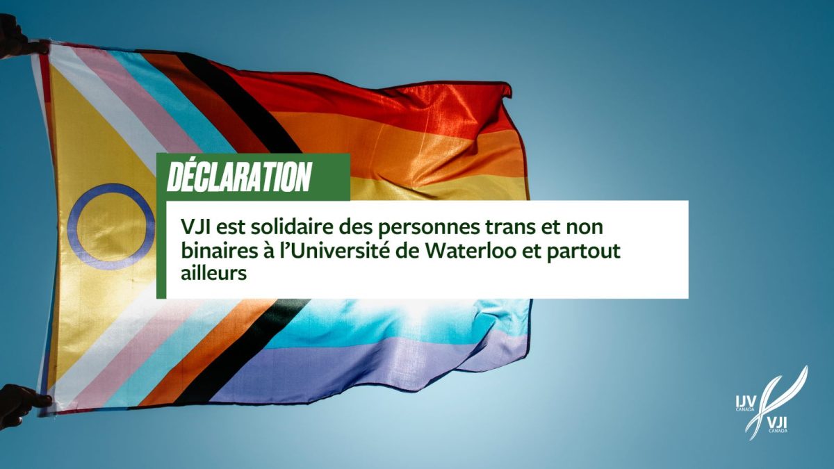 VJI est solidaire des personnes trans et non binaires à l’Université de ...