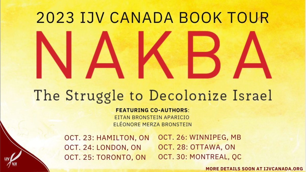 ‘Nakba’ Book Tour Details & Schedule – Independent Jewish Voices Canada